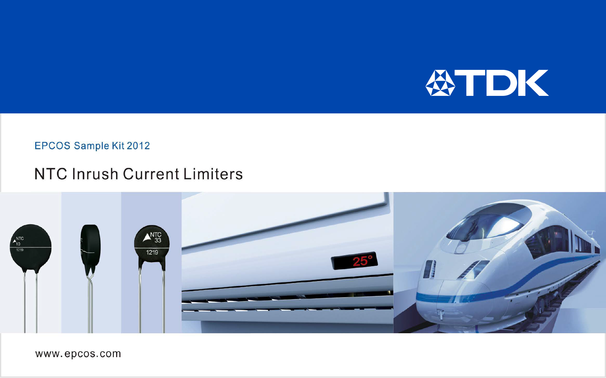 Sample kit: NTC inrush current limiters | TDK Electronics - TDK Europe