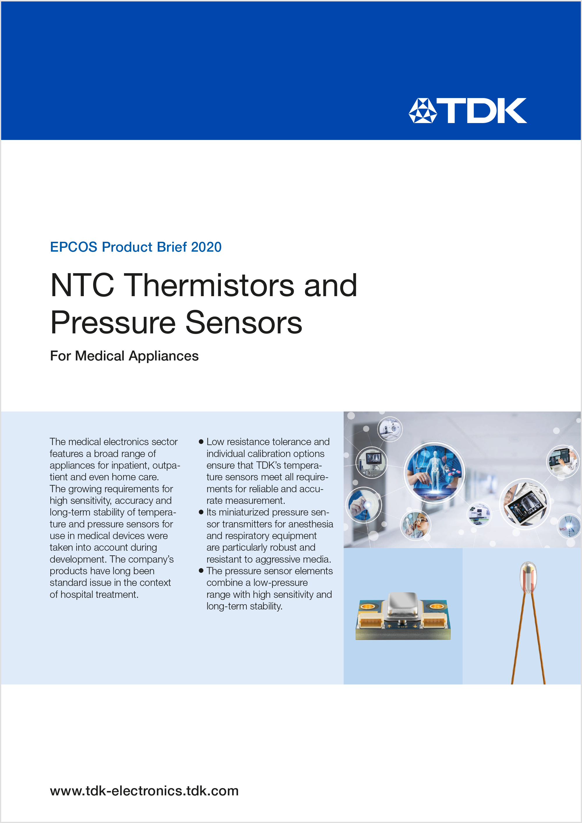 Sensor Solutions for Medical Appliances | TDK Electronics - TDK Europe