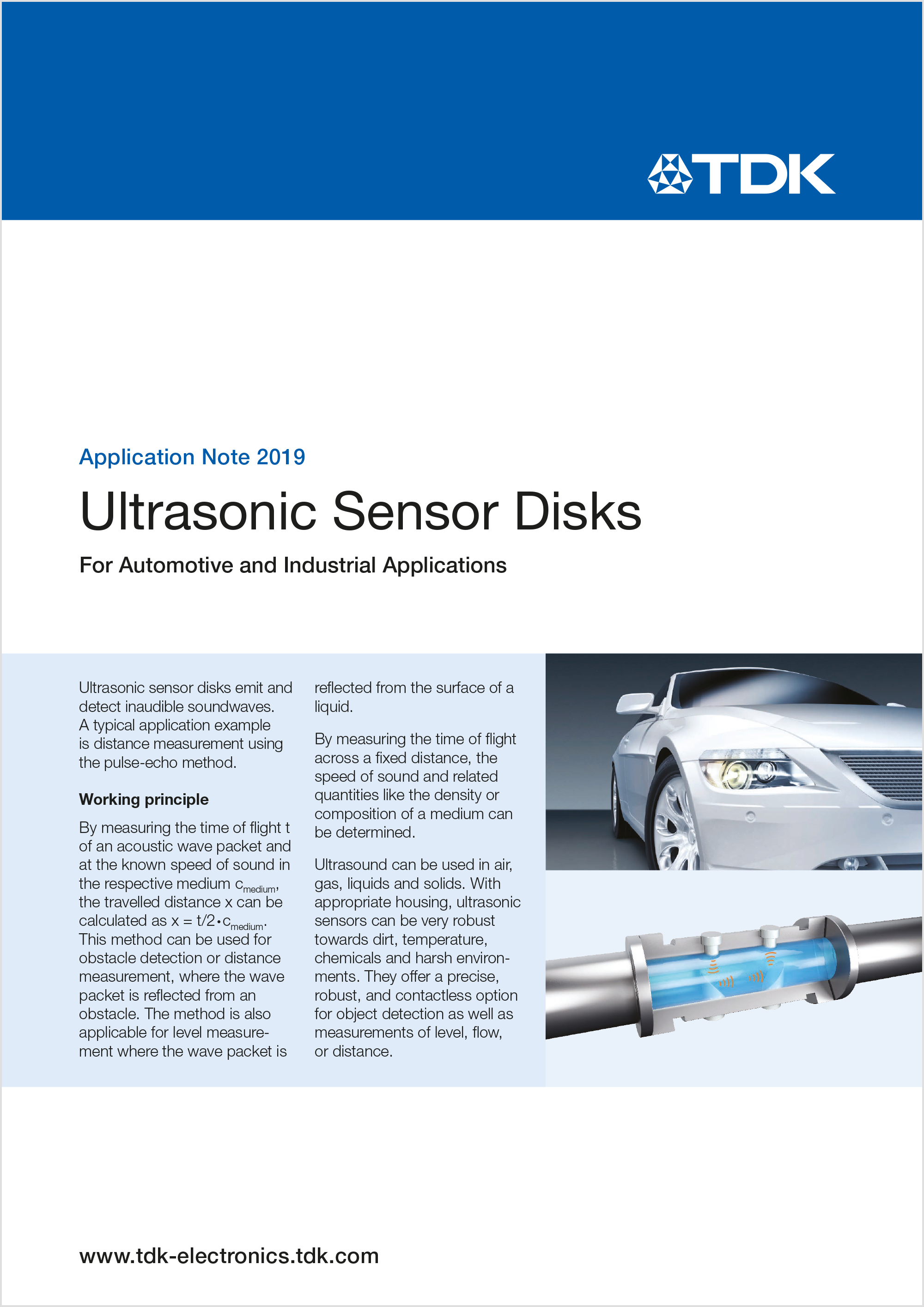 Ultrasonic sensor disks | TDK Electronics - TDK Europe