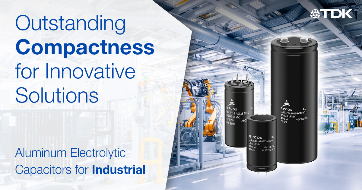 Aluminum Electrolytic Capacitors for Industrial | TDK Electronics - TDK ...