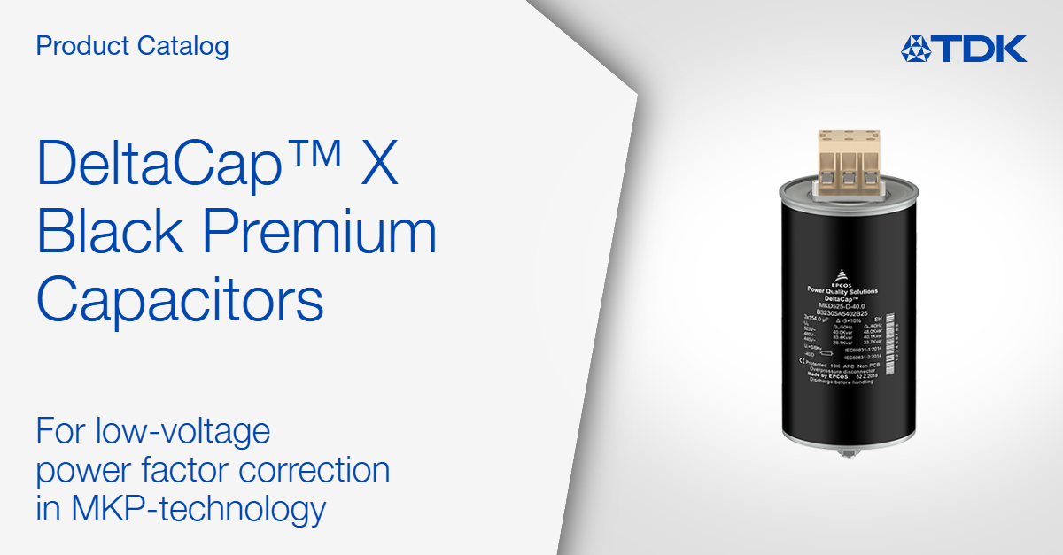 Product catalog: DeltaCap X Black Premium capacitors | TDK Electronics ...