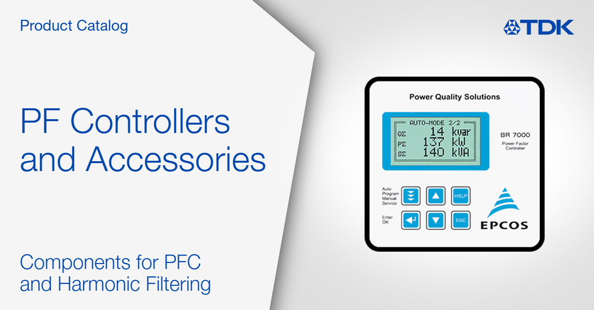 Product catalog: PF controller, accessories | TDK Electronics - TDK Europe