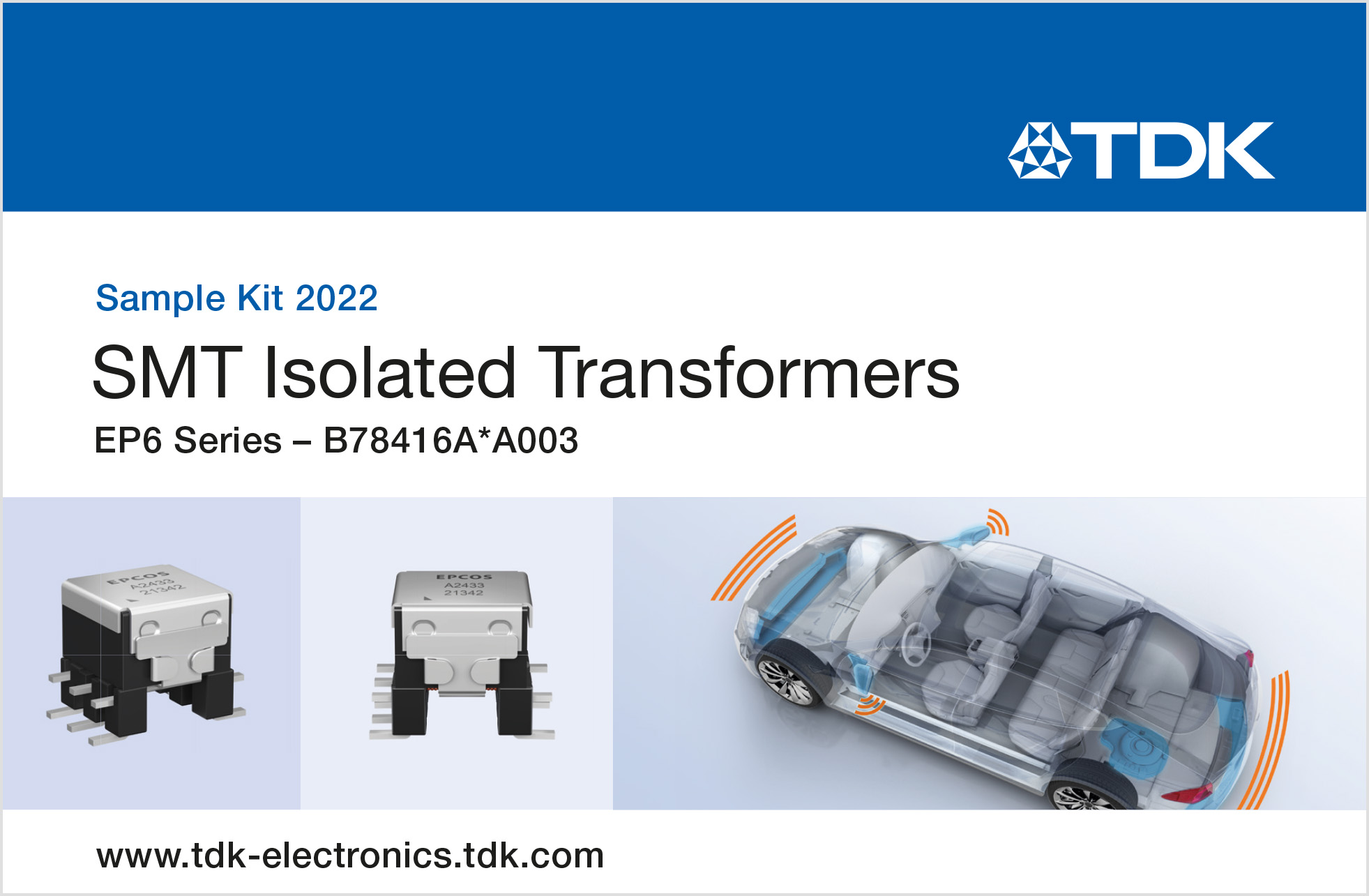 SMT isolierte Übertrager - Serie EP6 | TDK Electronics - TDK Europe