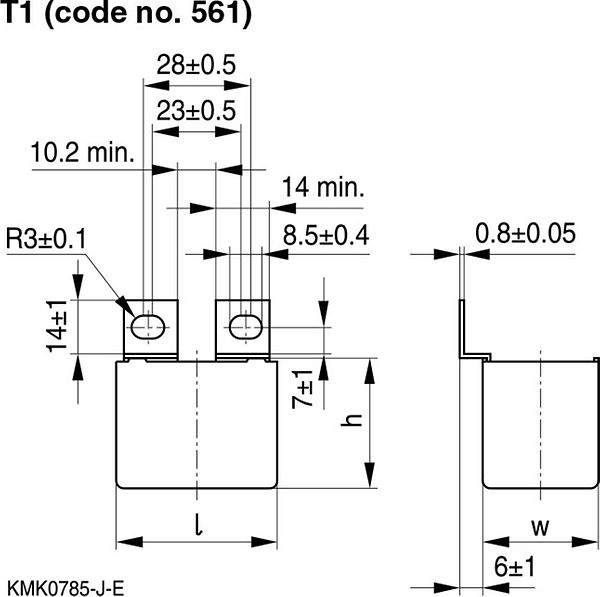 Design tools: Terminal drawings | TDK Electronics - TDK Europe
