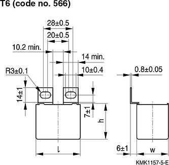 Design tools: Terminal drawings | TDK Electronics - TDK Europe