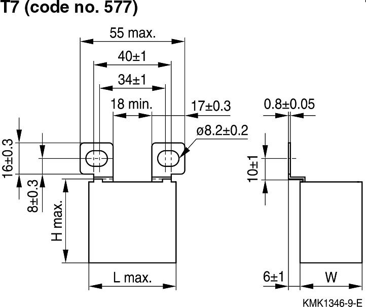 Design tools: Terminal drawings | TDK Electronics - TDK Europe