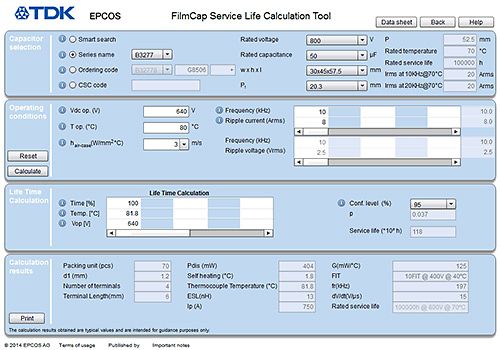 New browser-based AlCap and FilmCap tools | TDK Electronics - TDK Europe