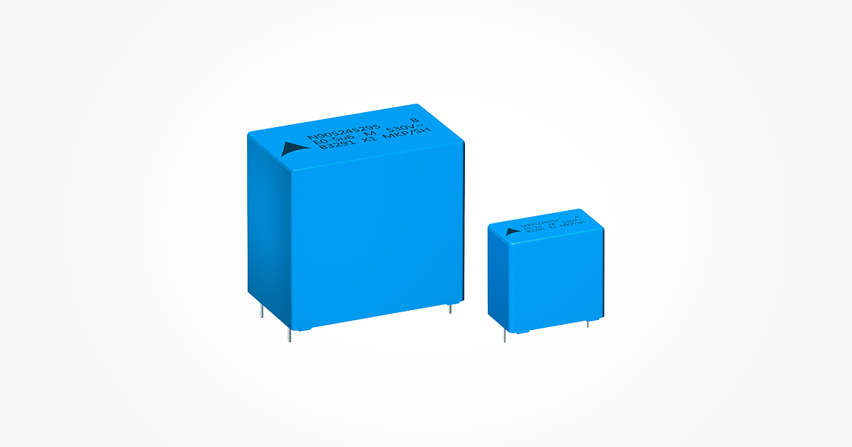 Film capacitors: Compact X1 series with extended voltage range | TDK ...