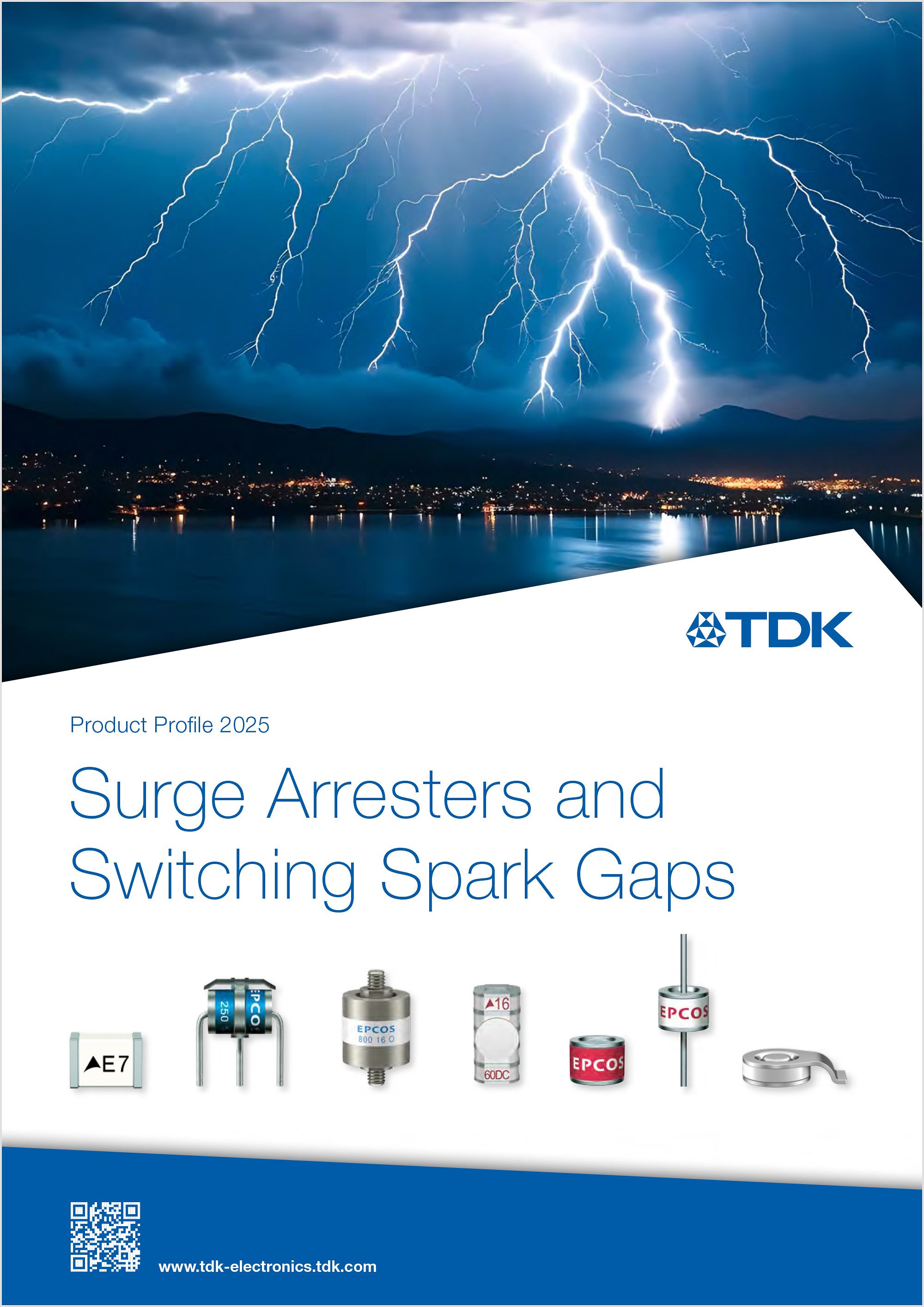 Arresters and switching spark gaps | TDK Electronics - TDK Europe