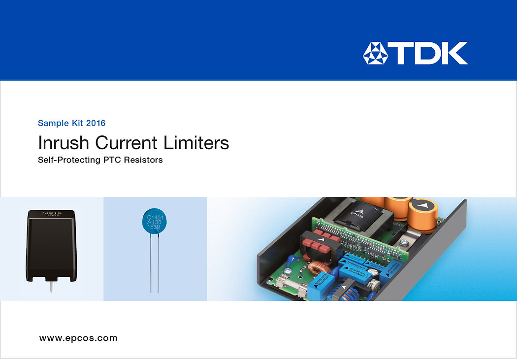 Sample kit: Inrush current limiters | TDK Electronics - TDK Europe