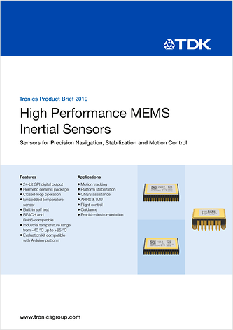 High performance MEMS inertial sensors | TDK Electronics - TDK Europe