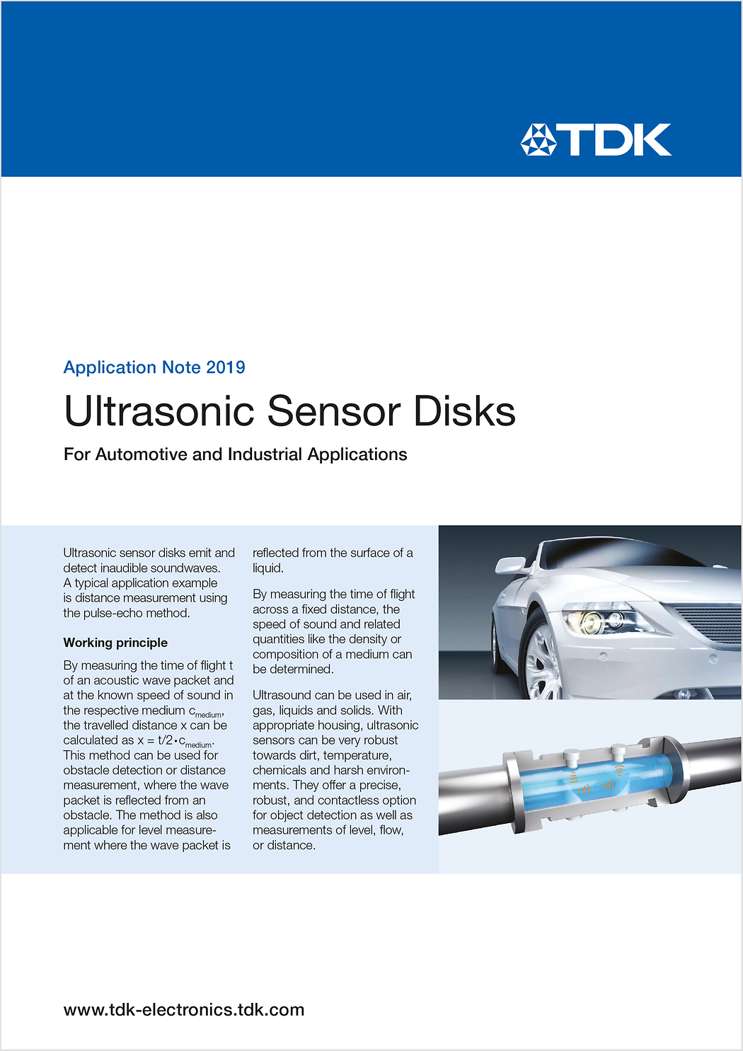 Ultrasonic sensor disks | TDK Electronics - TDK Europe