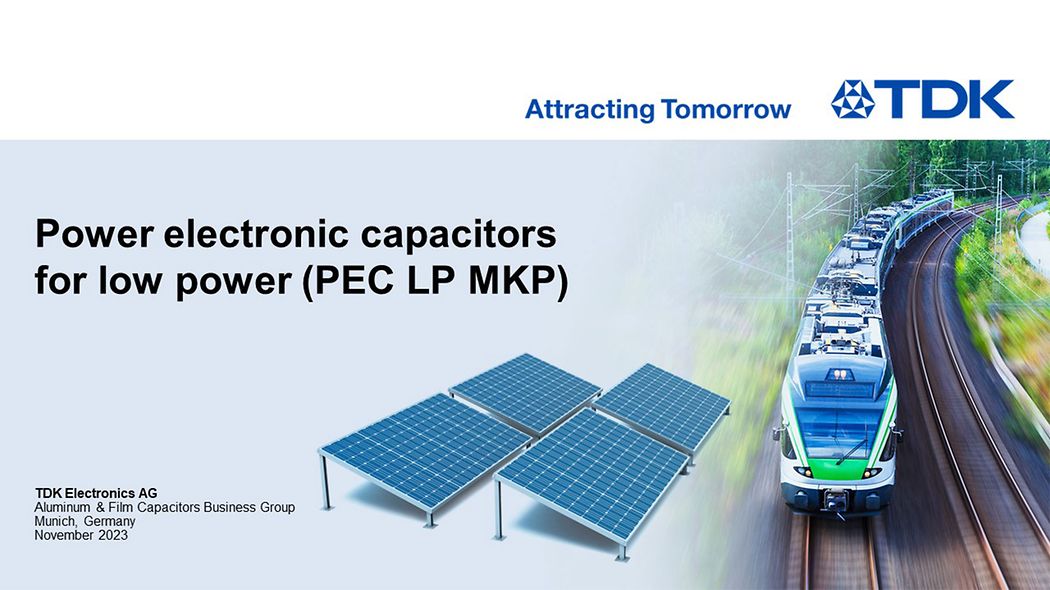 Product catalog: Power Capacitors for DC link | TDK Electronics - TDK ...