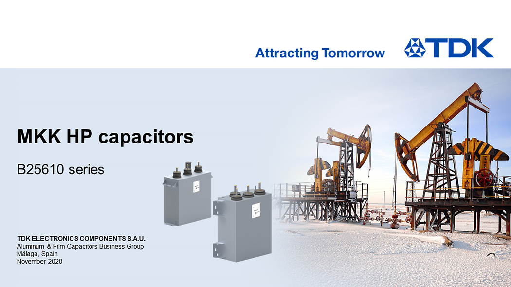 Product catalog: Power Capacitors for AC filtering | TDK Electronics ...