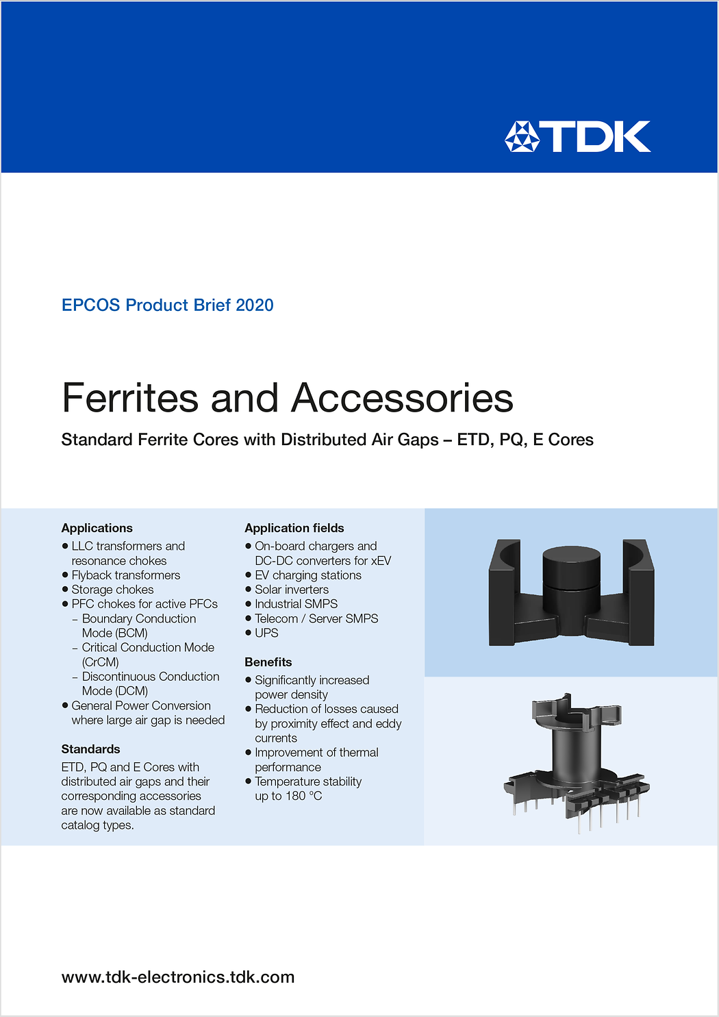 Publications: Ferrites and accessories | TDK Electronics - TDK Europe