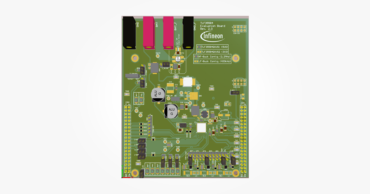 Infineon OPTIREG™ TLF35584QVVS1 PMIC Board | TDK Electronics - TDK Europe