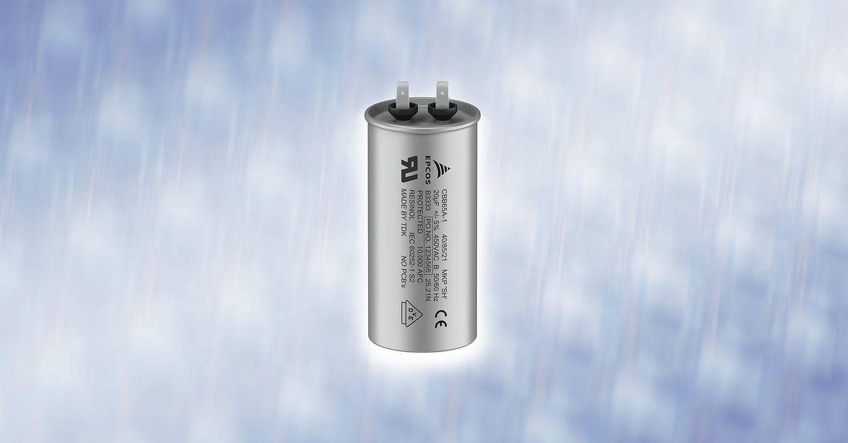 Most compact safety class S2 motor-run capacitors | TDK Electronics ...