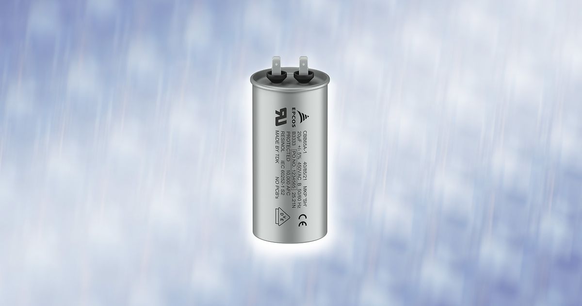 Most compact safety class S2 motor-run capacitors | TDK Electronics ...