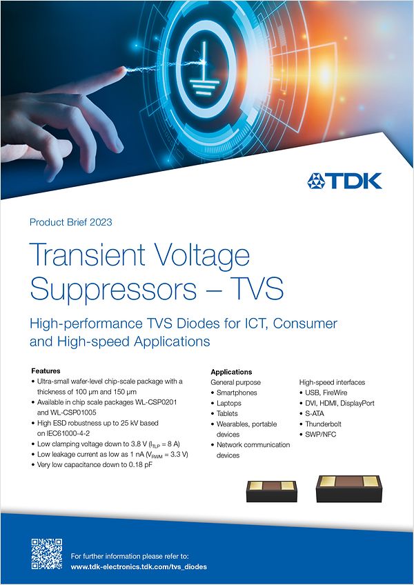 High-performance TVS Diodes | TDK Electronics - TDK Europe