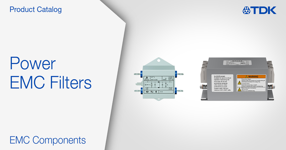 Product catalog: Power EMC Filters | TDK Electronics - TDK Europe