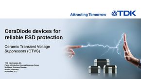 Ceramic Transient Voltage Suppressors | TDK Electronics - TDK Europe