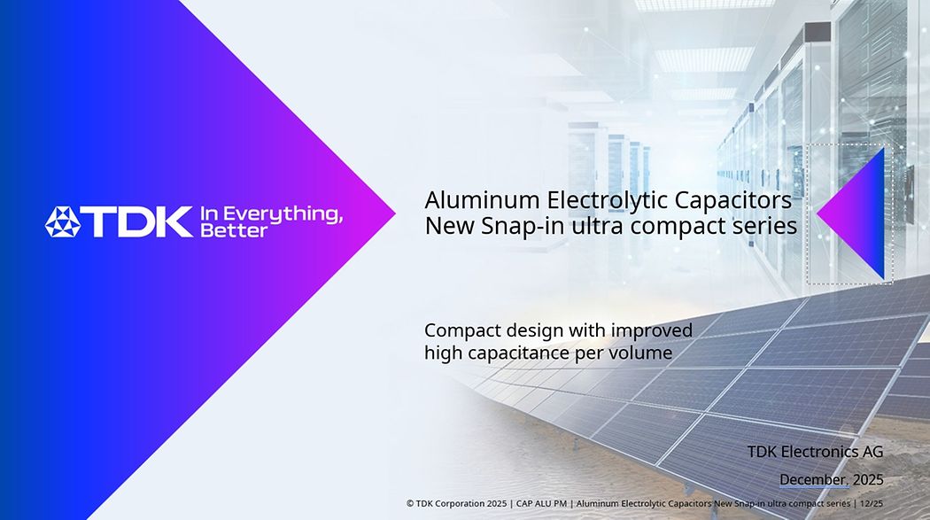 Ultra-compact Snap-in series | TDK Electronics - TDK Europe