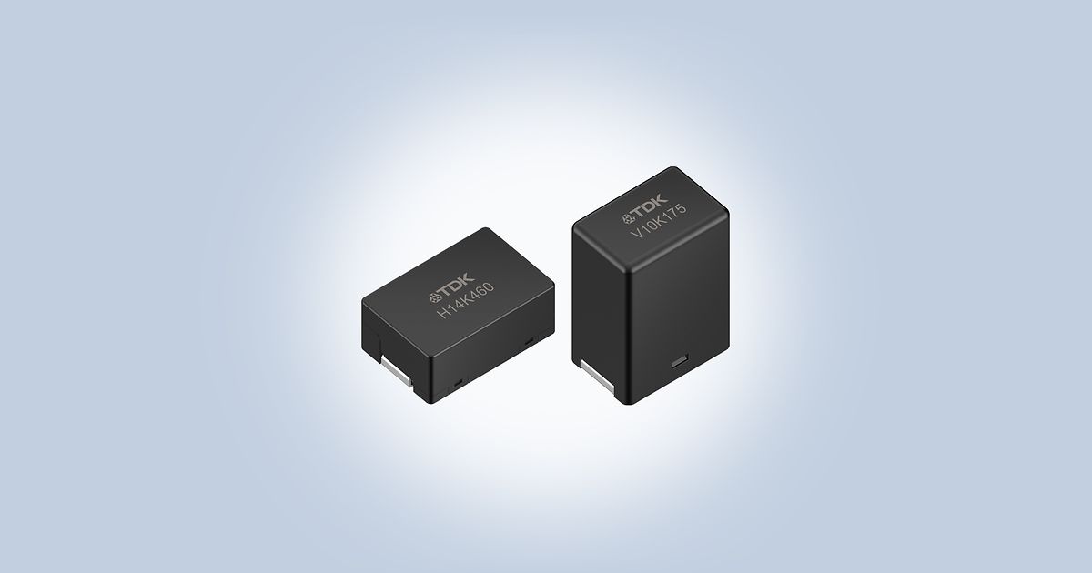 TDK offers varistors in SMD design with high surge current capability ...