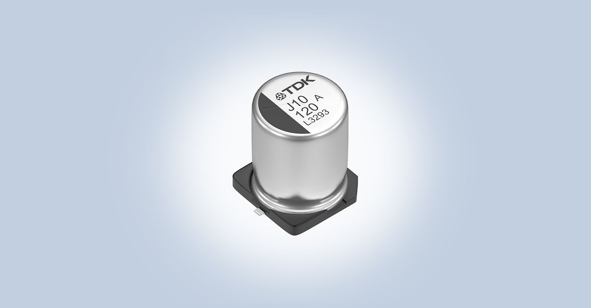 TDK offers hybrid polymer capacitors with very high ripple current ...