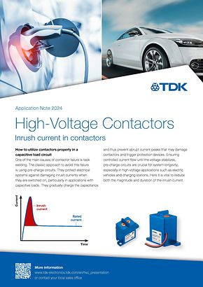 Product brief: High voltage contactors | TDK Electronics - TDK Europe
