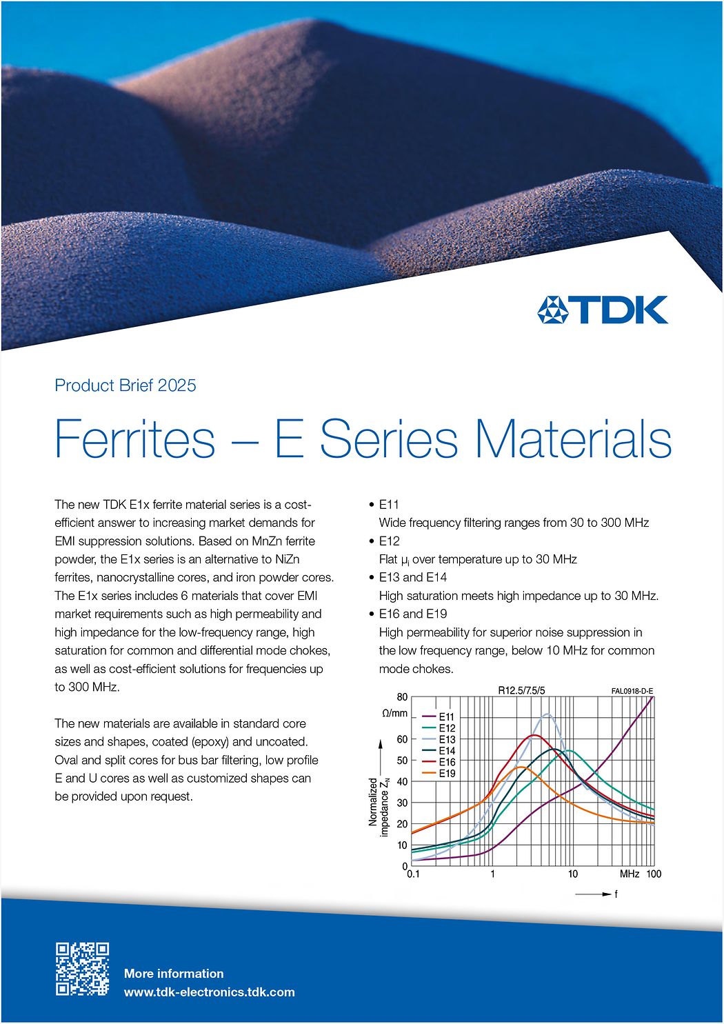 Product catalog: Ferrite materials | TDK Electronics - TDK Europe
