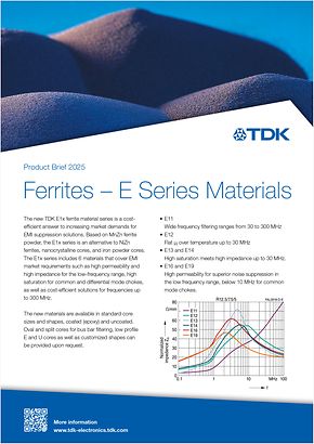 Product catalog: Ferrite materials | TDK Electronics - TDK Europe