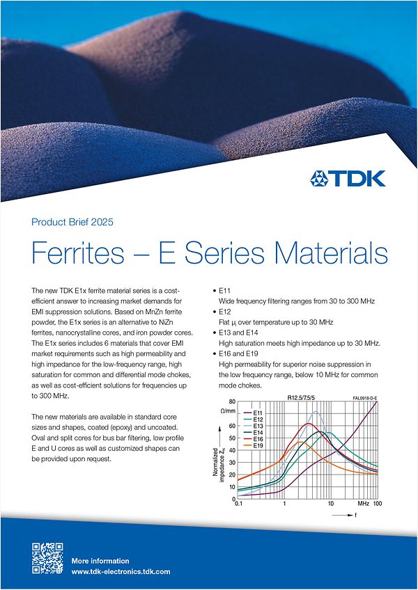 Large-Size Ferrite Cores | TDK Electronics - TDK Europe