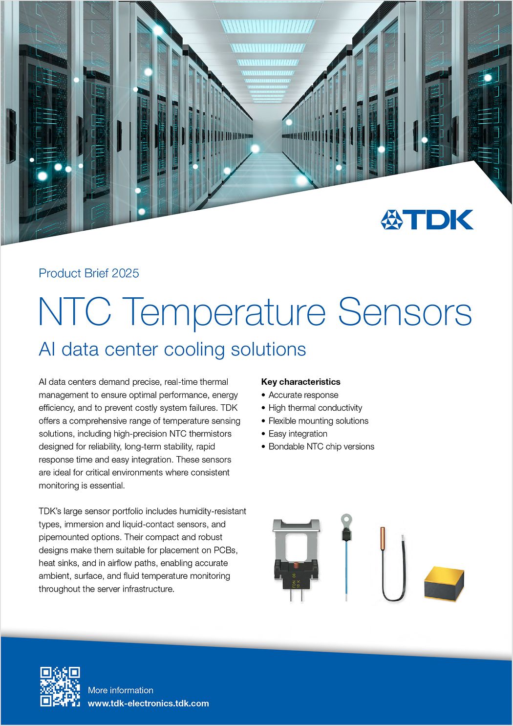 Product catalog: NTC sensor systems | TDK Electronics - TDK Europe