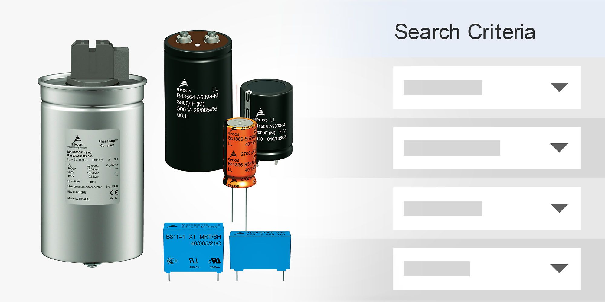 Product search | TDK Electronics - TDK Europe